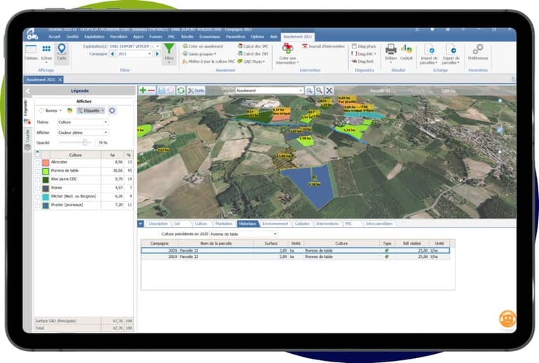 gestion parcellaire agricole